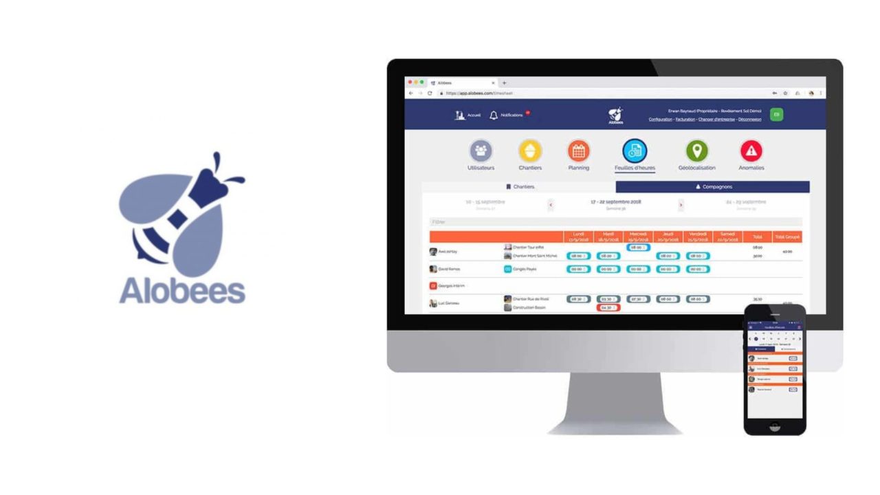Alobees, l'application mobile de suivi de chantier